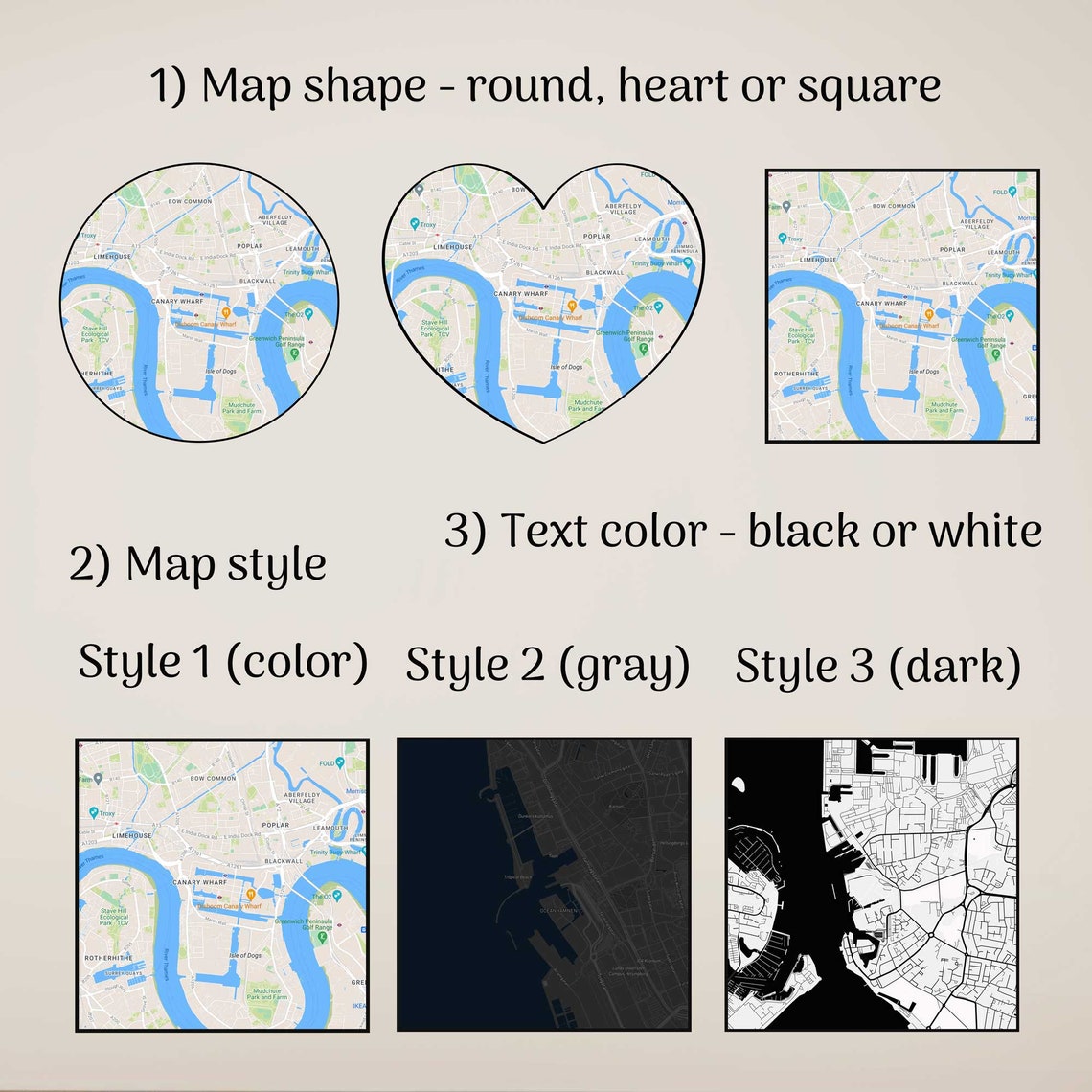 First Date Map, Where We Met Map, Map Our First Date Personalized ...