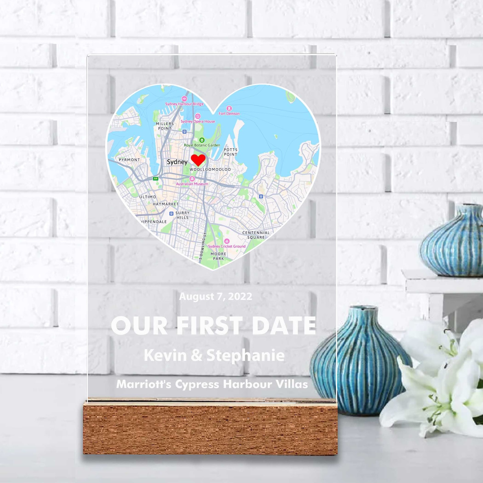 First Date Map, Where We Met Map, Map Our First Date Personalized ...