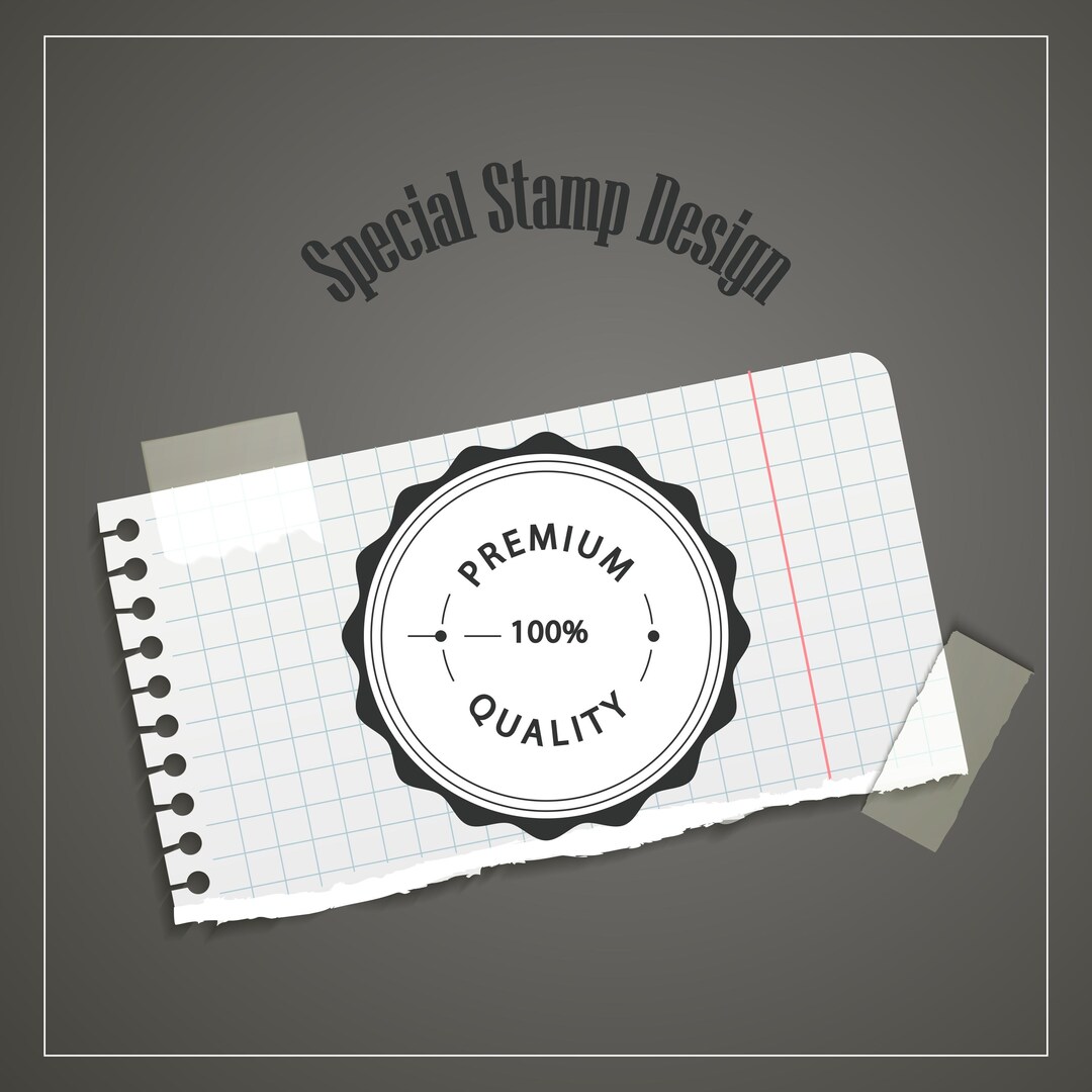 LOGO STAMP DESIGN Self Stamp Company Logo Stamp Design Stamp - Etsy