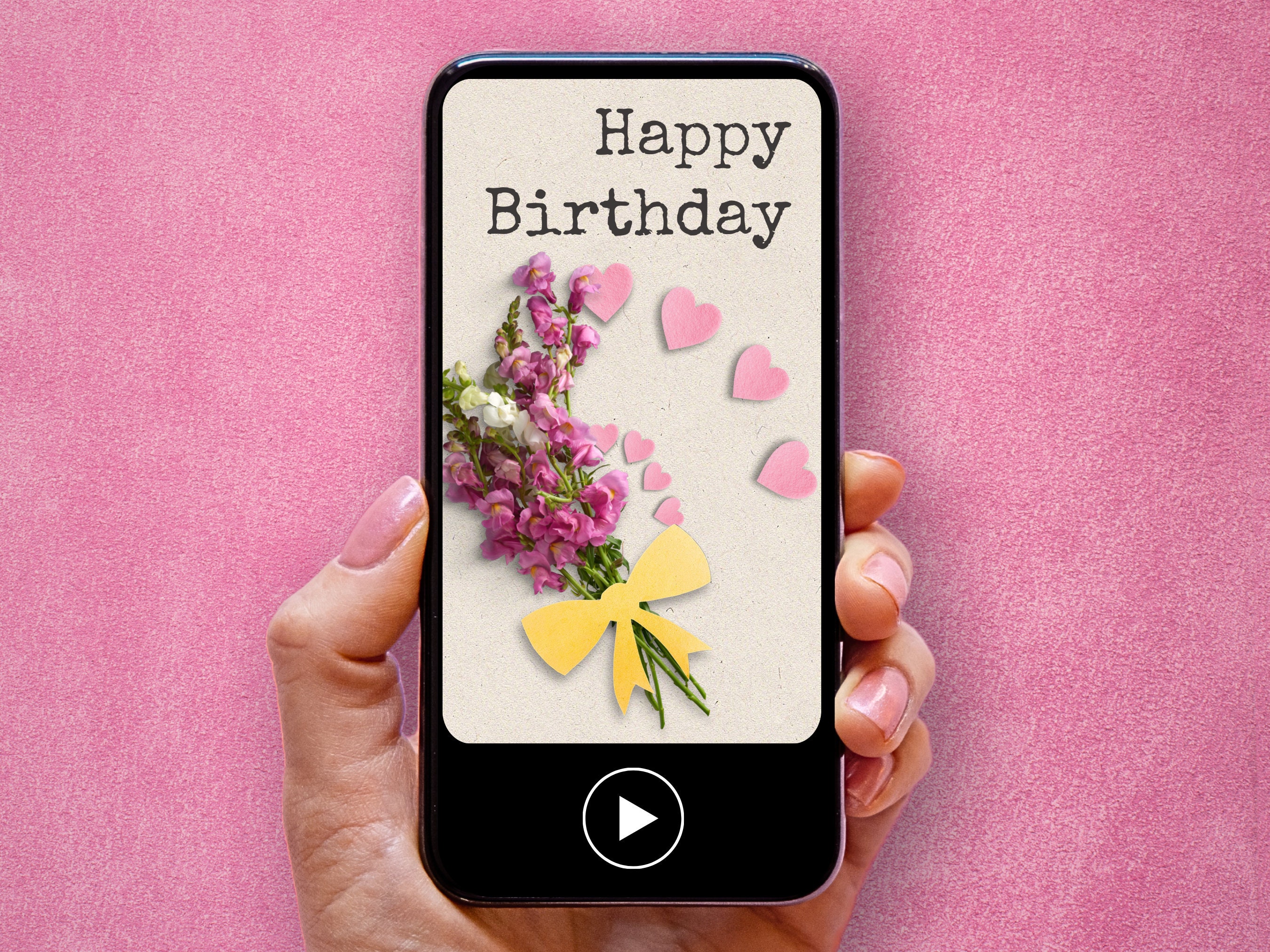 CUSTOM Birthday Card, Digital Download, Animated Video, Mobile E-card ...
