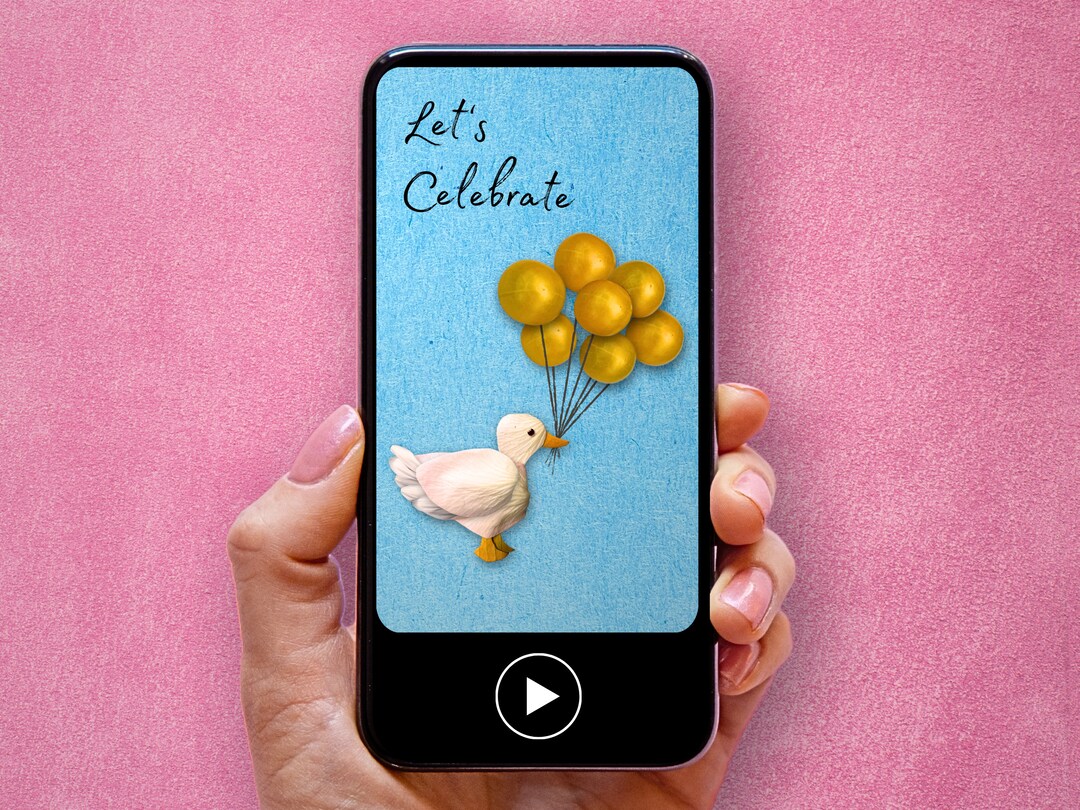 CUSTOM Birthday Card, Digital Download, Animated Video, Mobile E-card ...