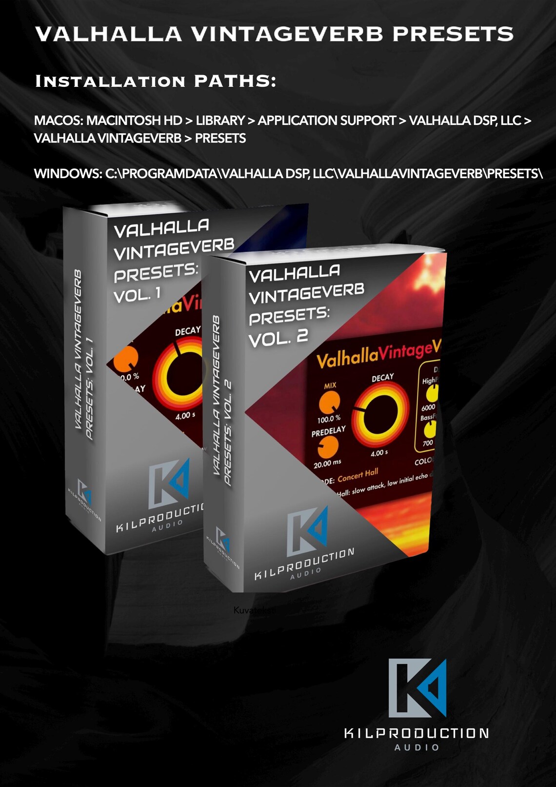 Valhalla Vintageverb Presets vol. 1 - Etsy