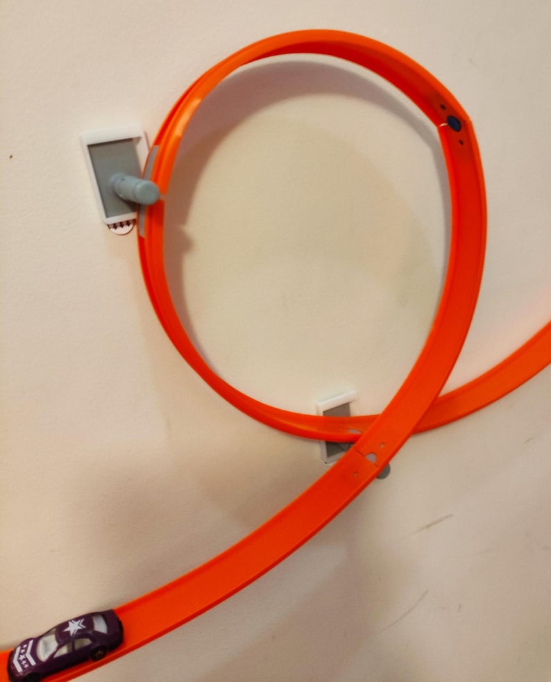 6 Pack, Removeable Double Racetrack Wall Mounts. Compatible With Hot ...