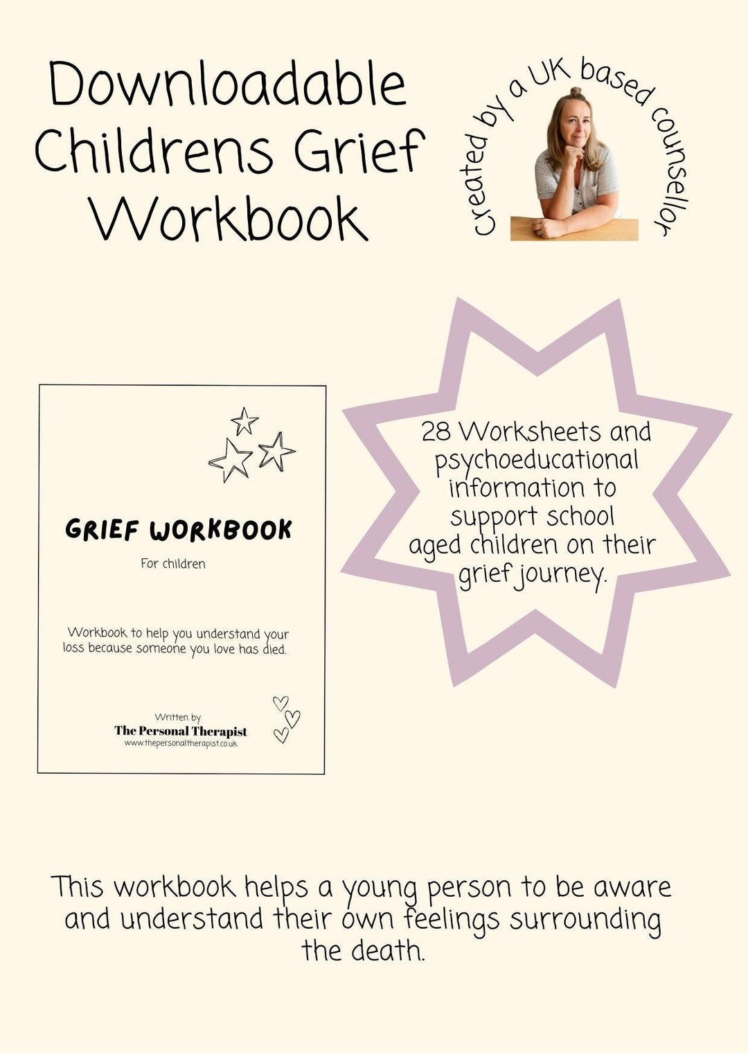 Downloadable Children's Grief Workbook - Etsy