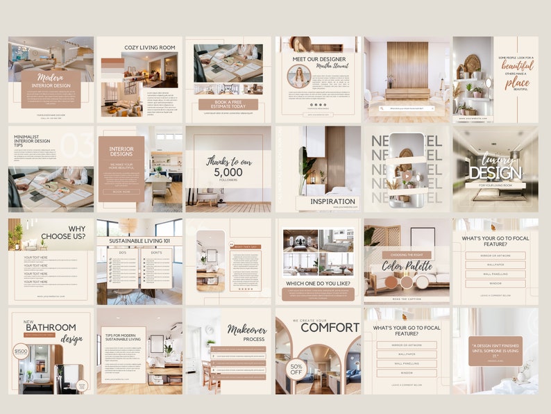 Interior Design Instagram Post | Interior Designer IG Post Social Media ...