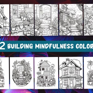 Building Coloring Pages Mindfulness Adult Coloring Pages Printable ...