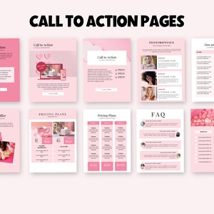 PLR Ebook Template Pink Theme, PLR Canva Template, PLR Ebook, Plr Digital Product, Commercial ...