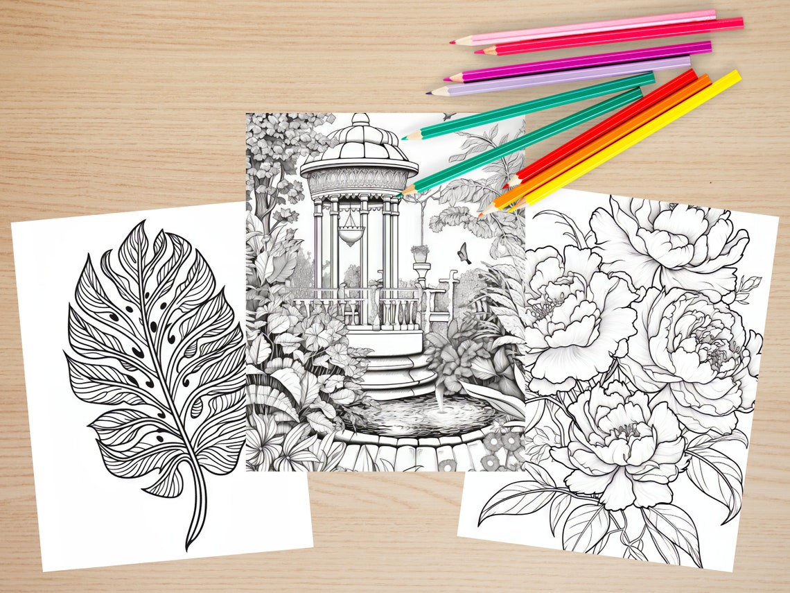 Garden Coloring Pages Mindfulness Adult Coloring Pages Printable ...