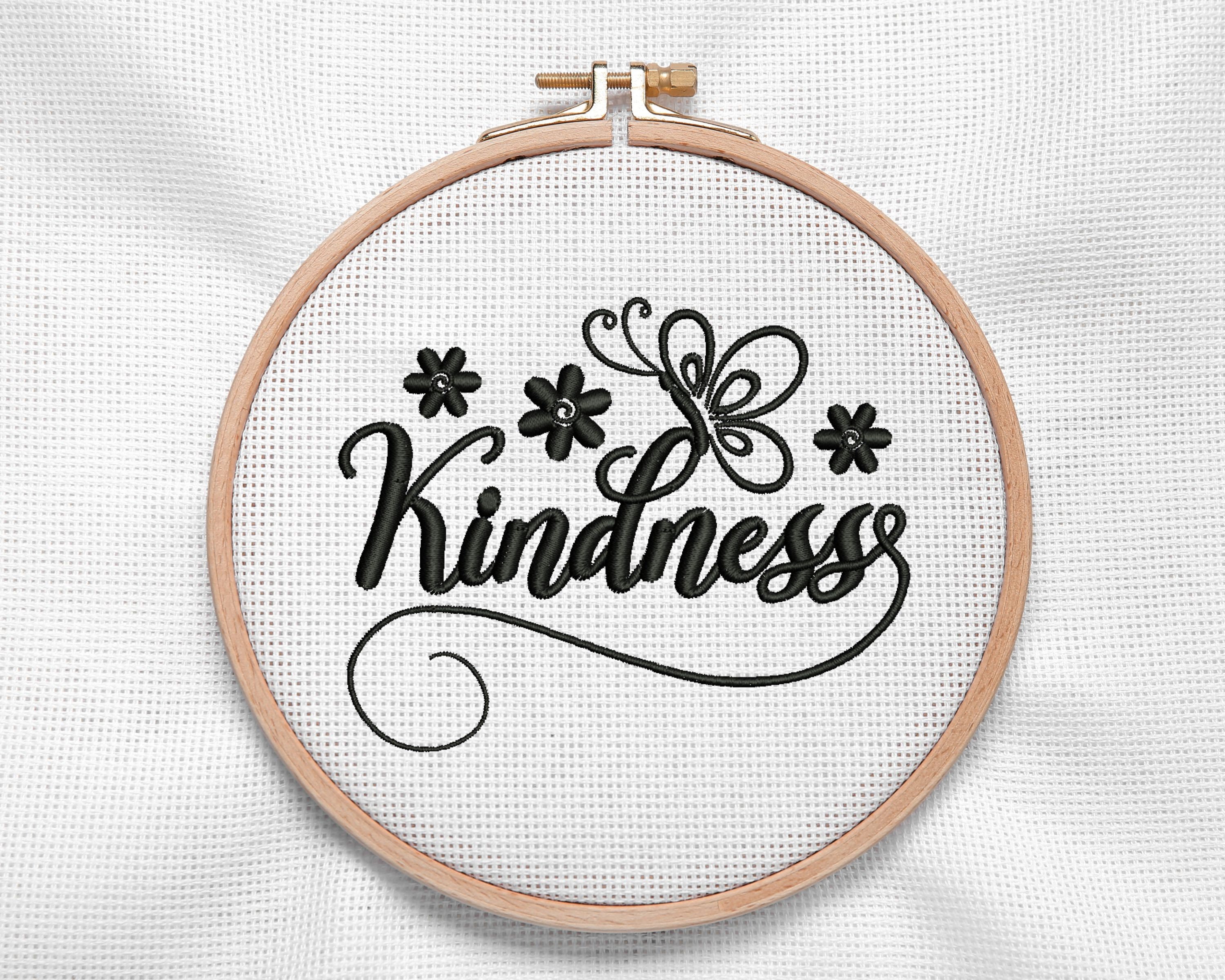 Kindness Machine Embroidery Design, 1 Size - Etsy