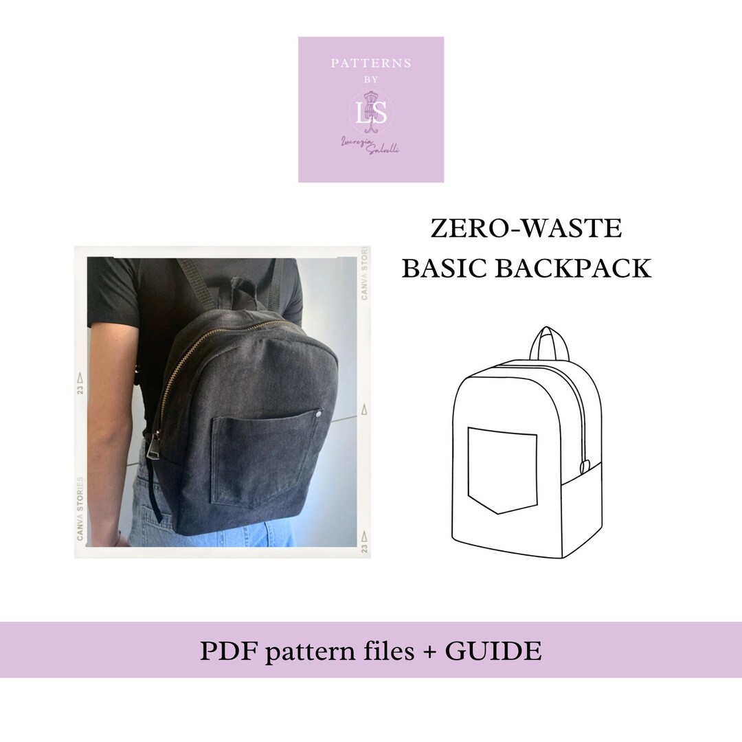 ZERO-WASTE BASIC Backpack - Etsy