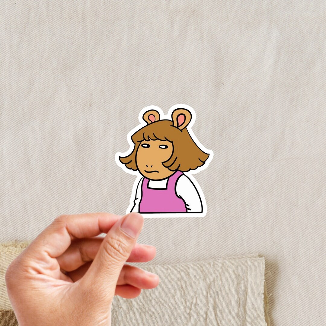 DW Side Eye Meme Sticker, Arthur, 90s Sticker, Kindle Sticker, Laptop ...