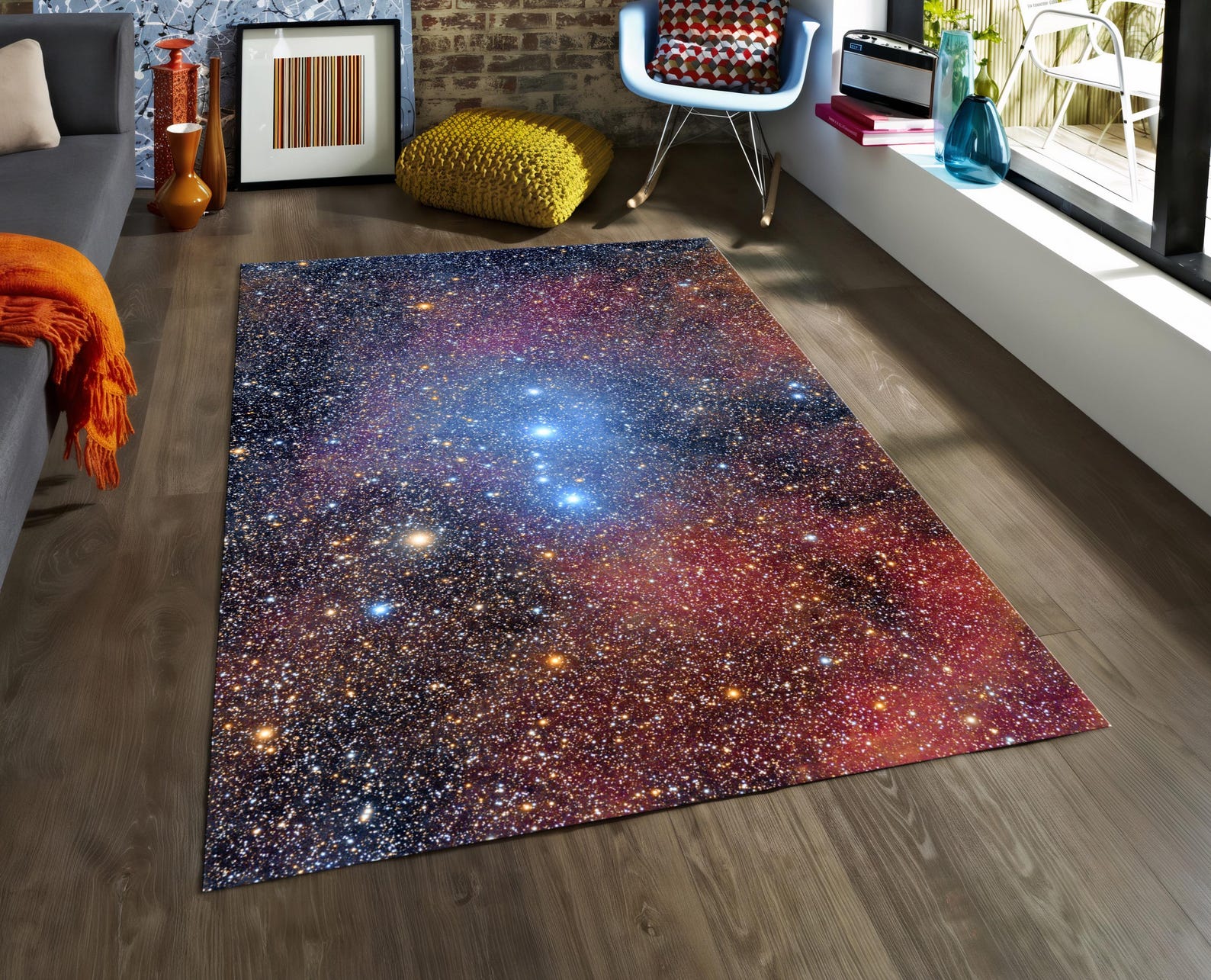 Milky Way Rug, Galaxy Rug, Starry Sky Rug, Galactic Rug, Space Rug ...