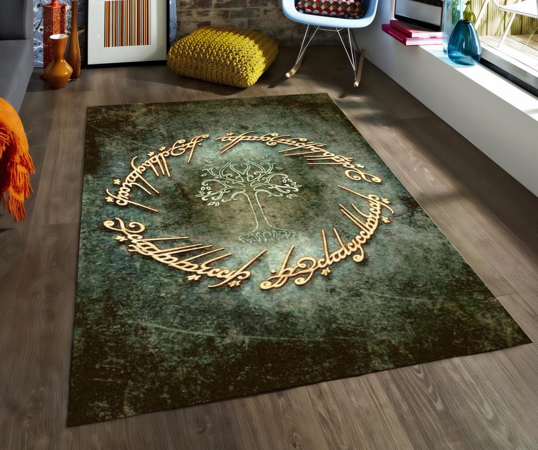 Lord of Lords, Lord of the Rings Rug, Green Lord of Rug, Custom Doormat ...