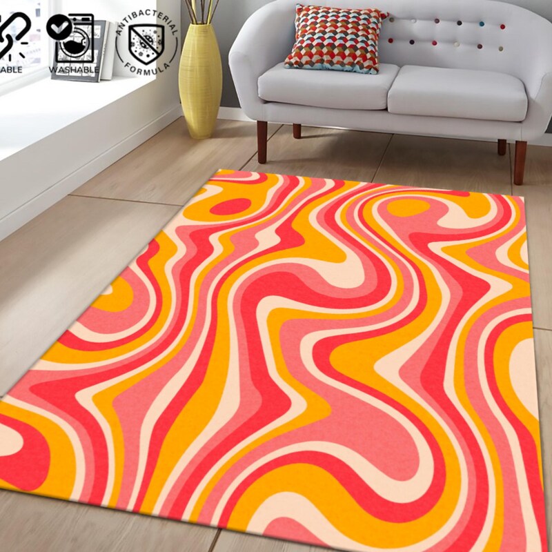 Trippy Rug - Etsy