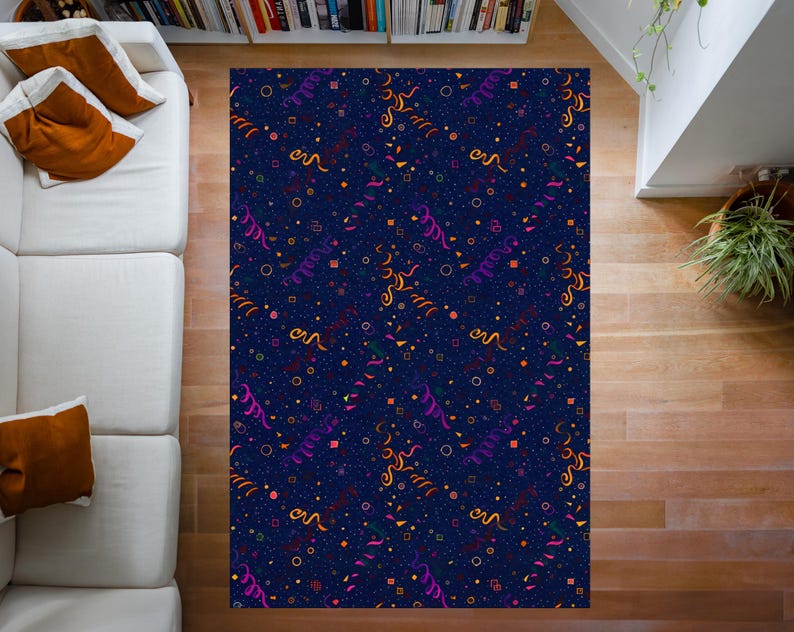 80s Arcade Rug, Arcade Rocketship, Bowling Alley Carpet, 80s Style ...