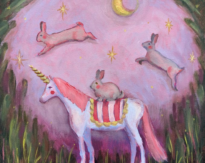 Original Painting, ‘a Bit of Dreamers Magic’, Whimsical Artwork ...