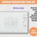 Autocad Template, Autocad Presentation Template, Include Instgram ...