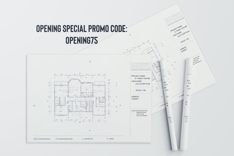 Autocad Template, Autocad Presentation Template, Include Instgram ...
