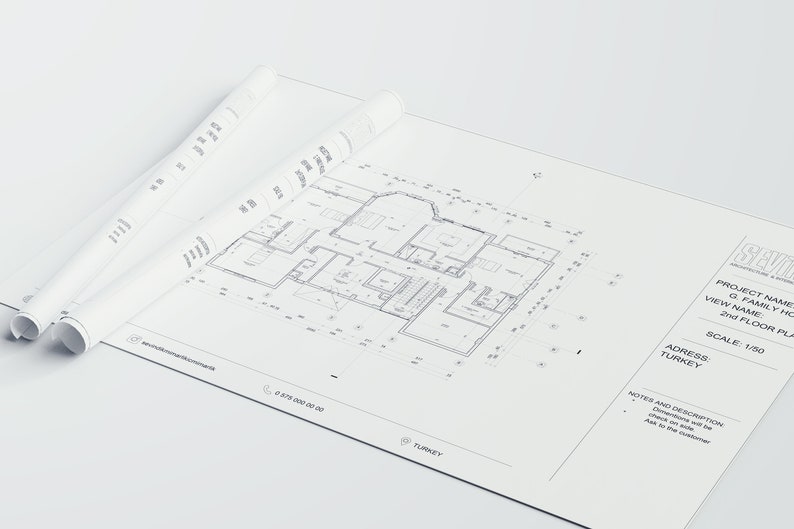 Autocad Template, Autocad Presentation Template, Include Instgram ...
