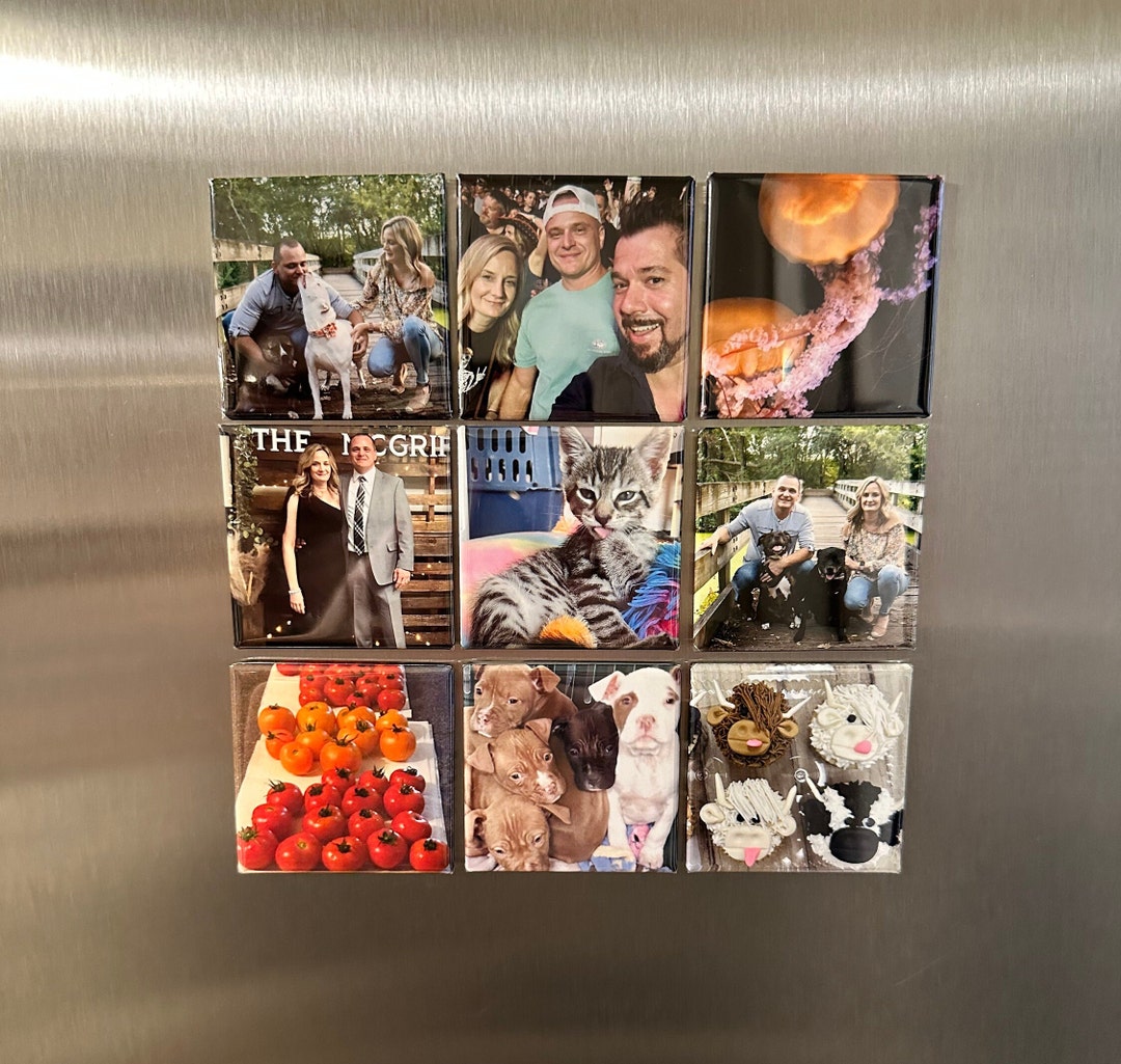 Personalized Photo Magnets. 2"x2" Custom Magnets. Upload Your Photos ...
