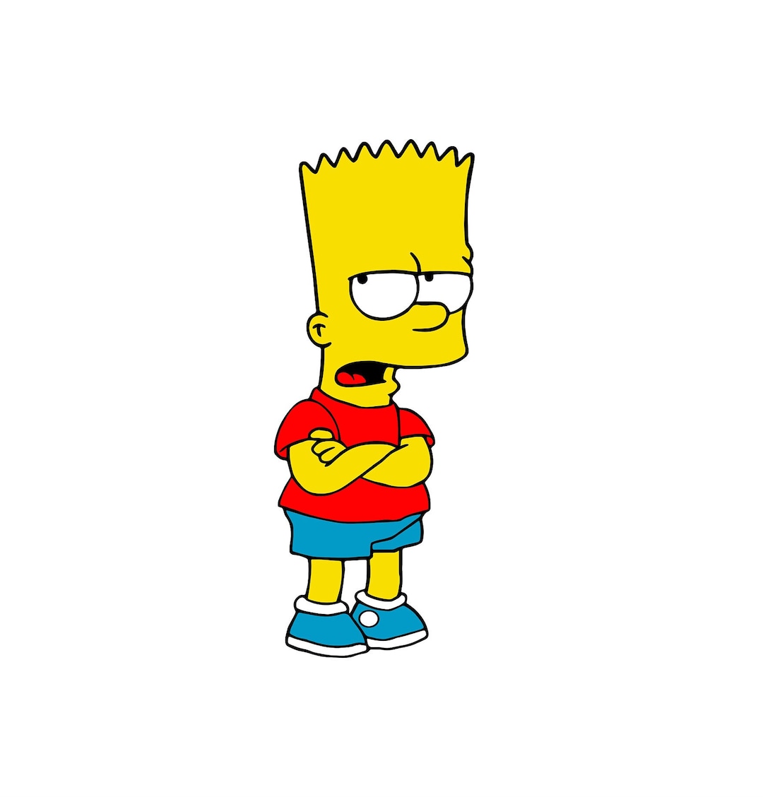 Bart Simpson Svg Bart Simpson Png Bart Simpsons Cricut File Digital ...