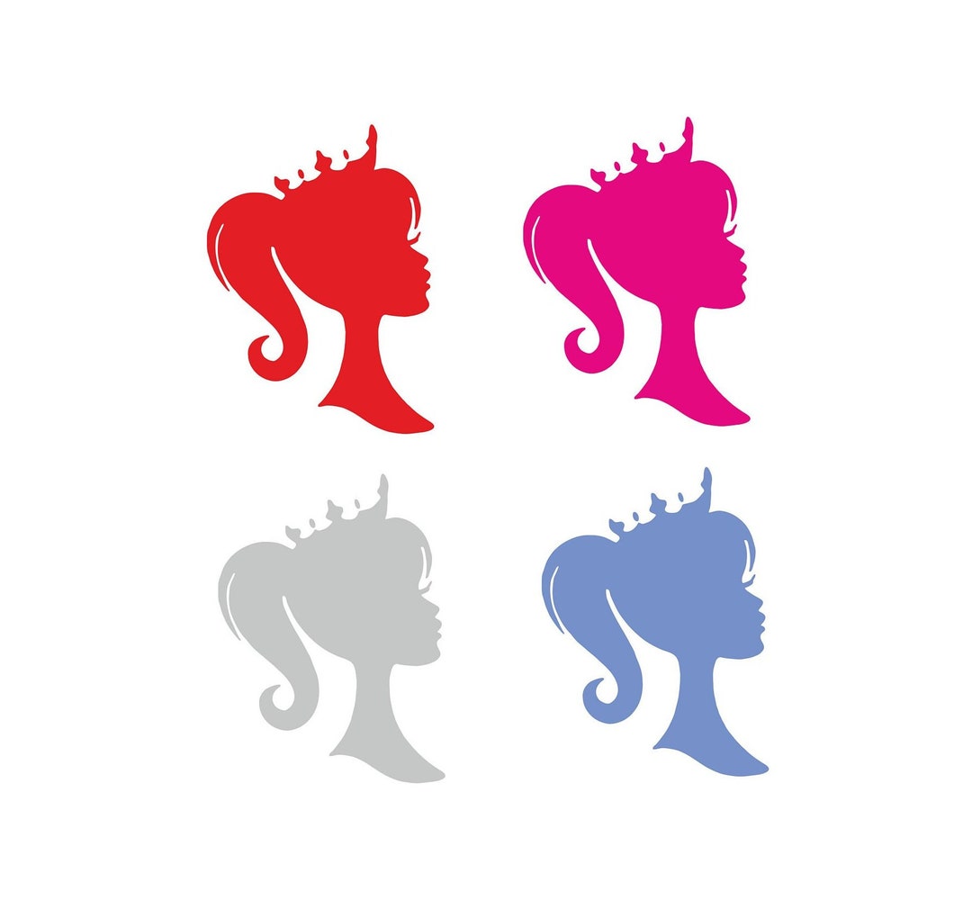 Barb Head SVG I Doll SVG I Doll Head Svg Doll Silhouette Woman ...