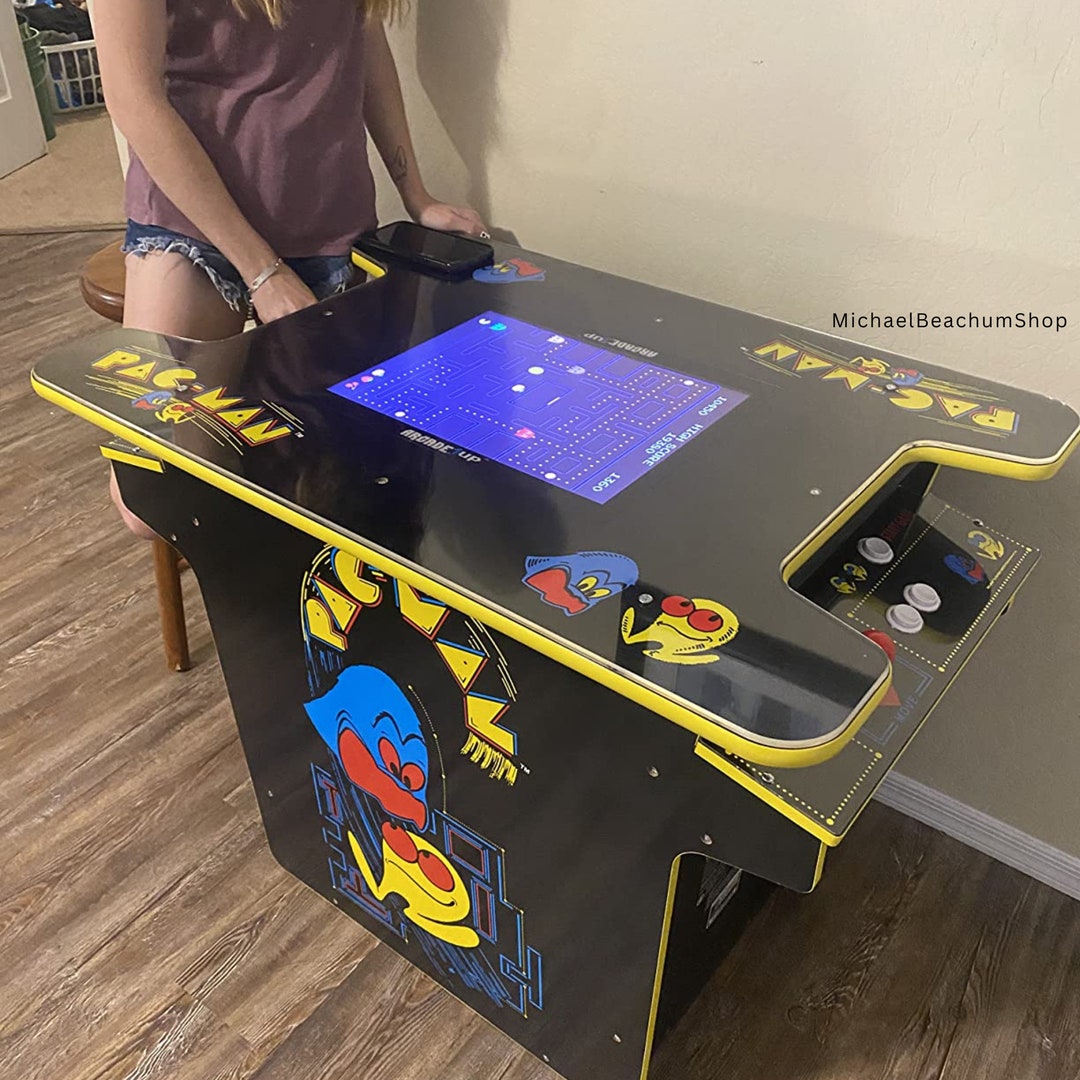 PAC-MAN Black Series Edition Head-to-head Arcade Table With 12 Games ...