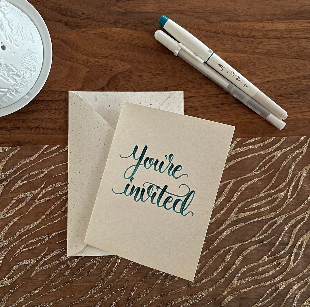 Personalised Handmade Invitation Card // for Special Occasions ...