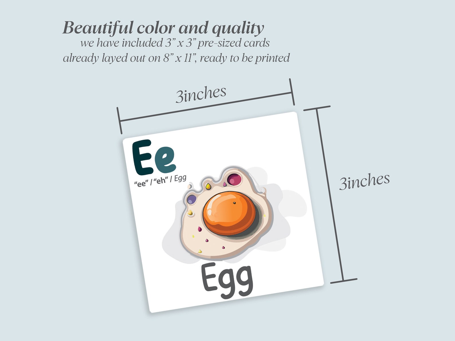 Alphabet Flashcards, Green Alphabet Poster, Montessori Materials, ABC ...