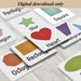 Shapes Flashcards in Different Sizes and Colors, Shapes Poster Included ...
