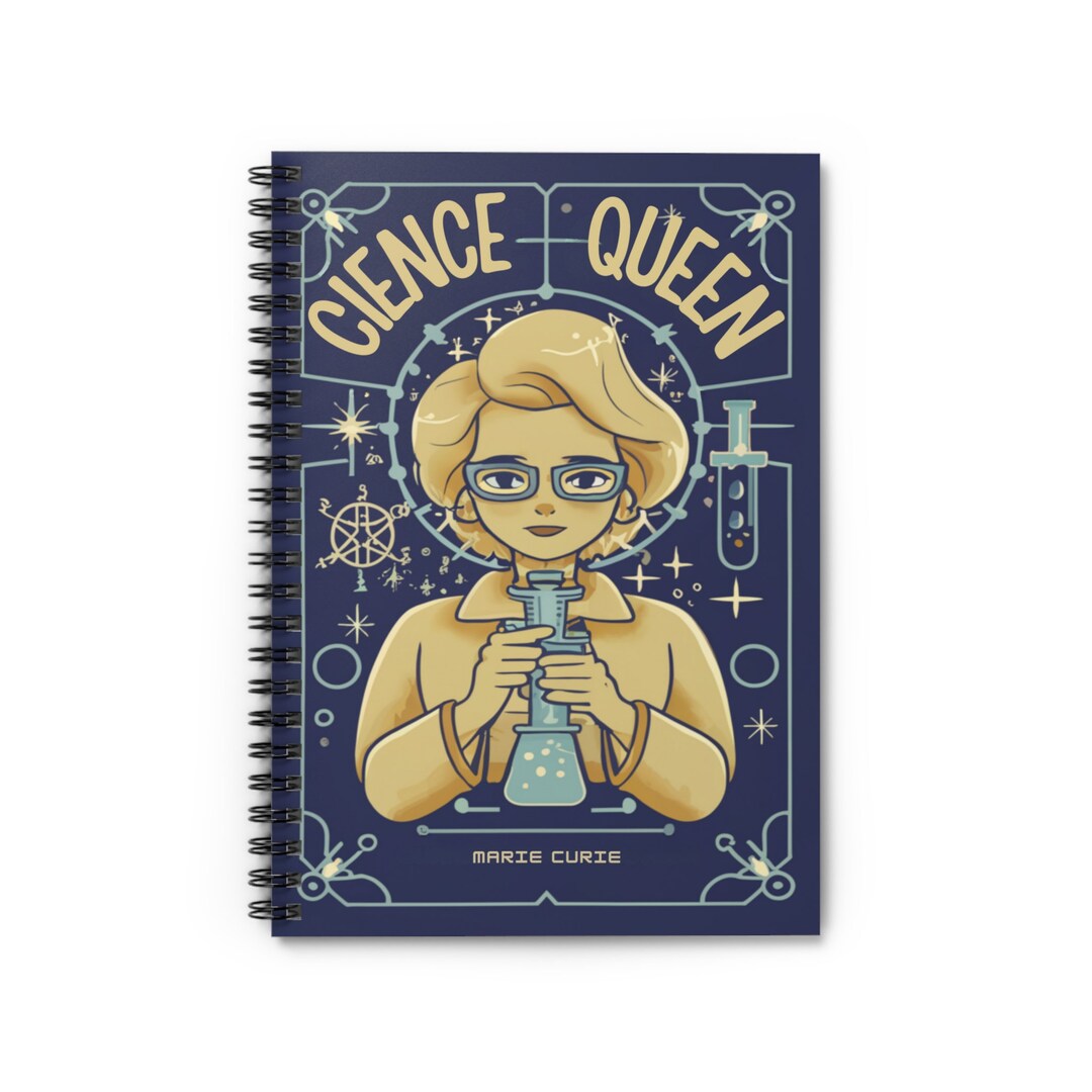 Cience Queen Marie Curie Spiral Notebook Fast Shipping - Etsy