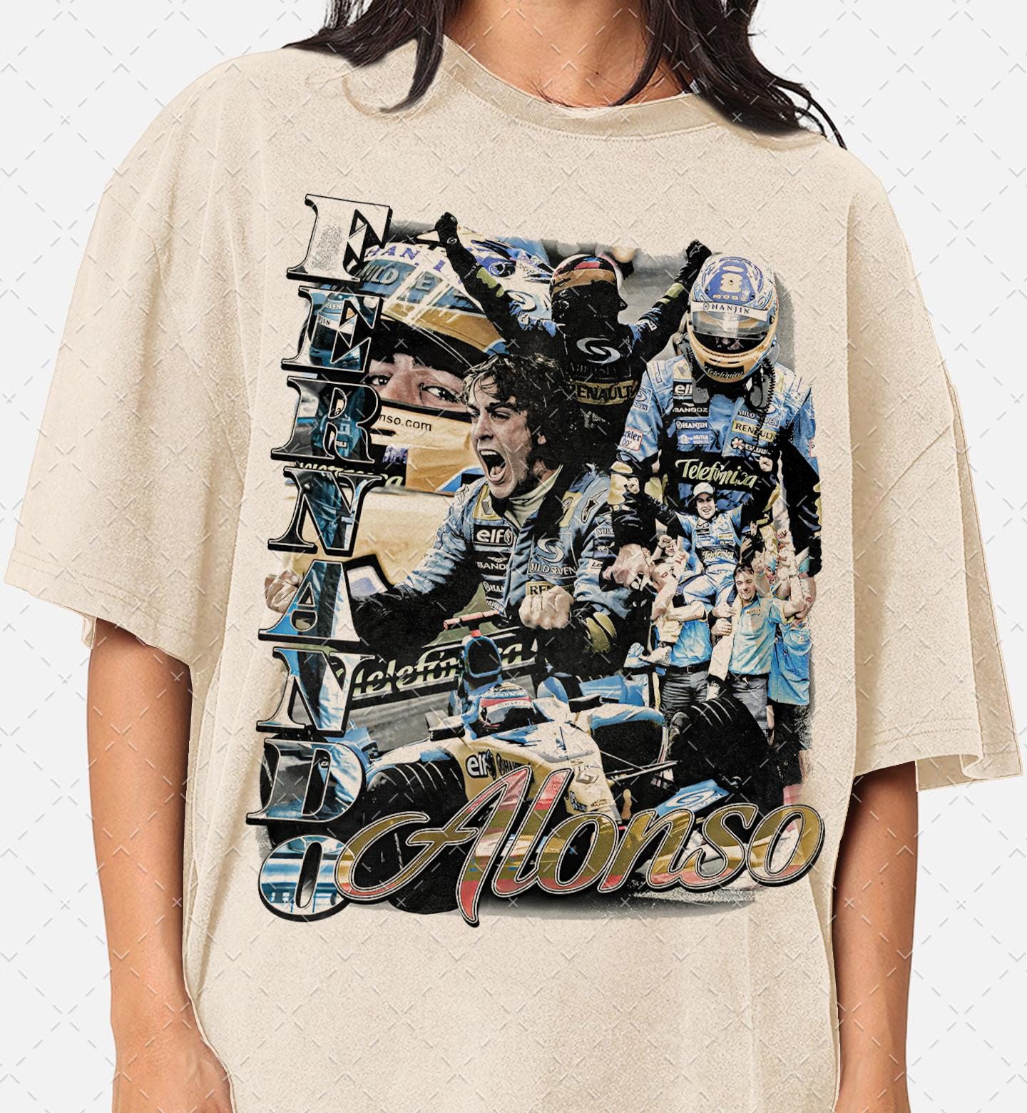 Fernando Alonso 90s Graphic Tee: Formula One Racing Unisex T-shirt - Etsy
