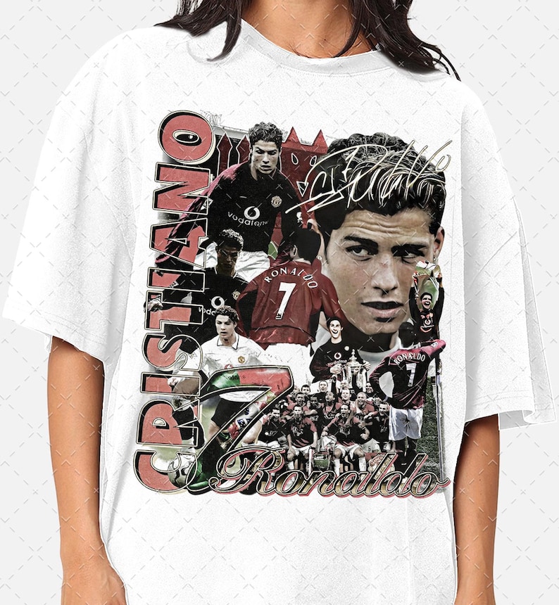 Limited Cristiano Ronaldo CR7 90s Graphic Tee, Football Gifts for Woman ...