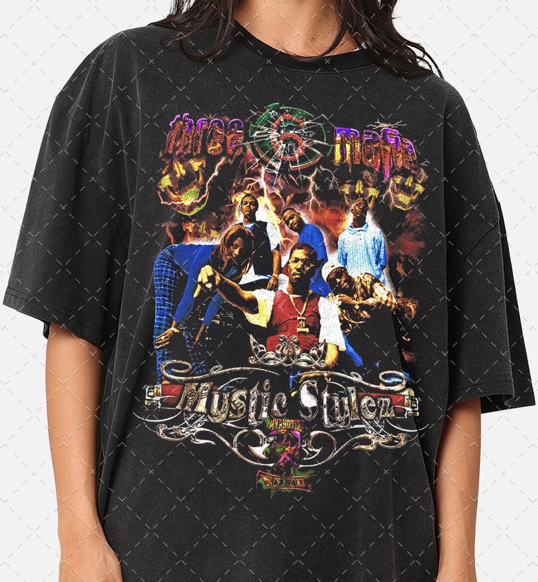 Three 6 Mafia Bootleg Graphic Tee: 90s Raptees Unisex T-shirt - Etsy