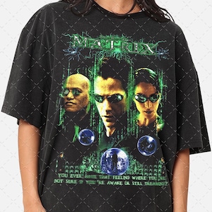 Limited the Matrix Keanu Reeves 90s Graphic Tee, Movies Gifts for Woman ...