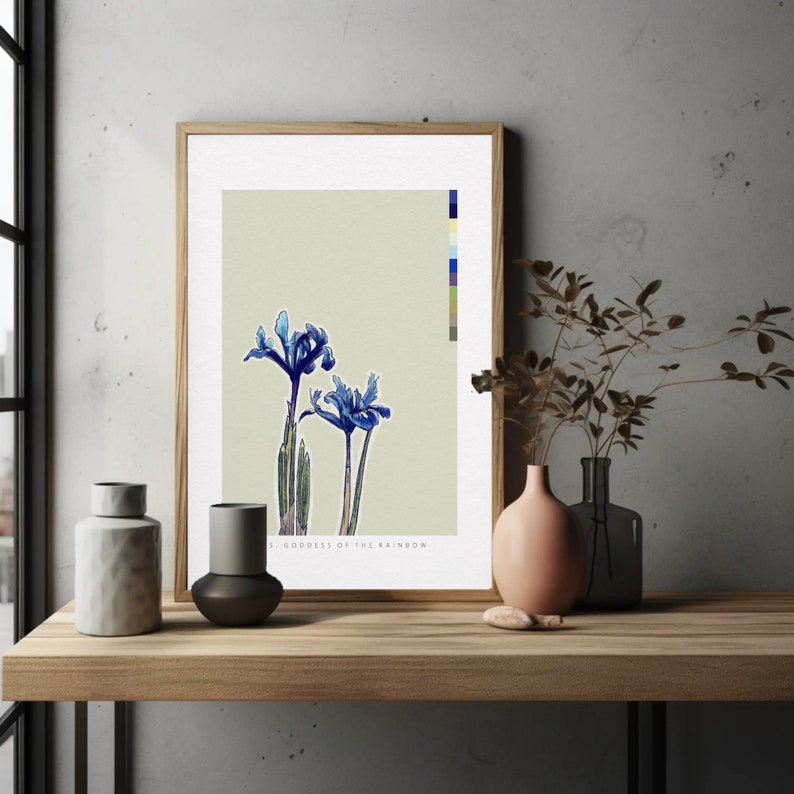 Iris, Goddess of the Rainbow - Illustration Fine Art Print Original ...