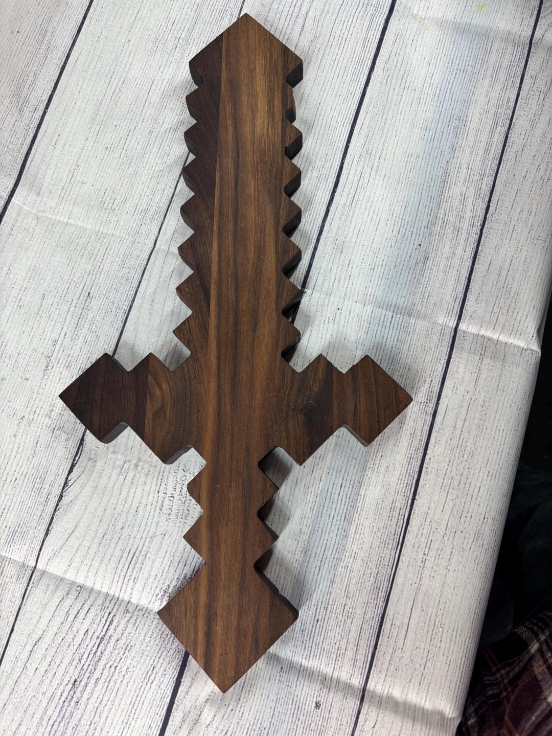 Handmade Walnut Sword – Minecraft Wood Sword Inspired - Etsy