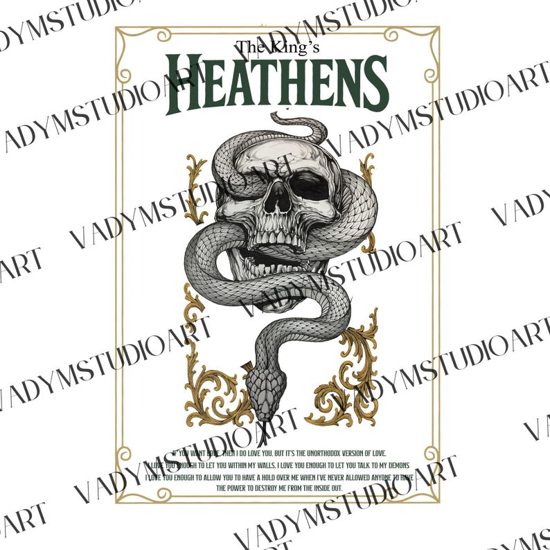 Heathens Legacy of Gods Digital Download, Kiss the Villain Sublimation ...