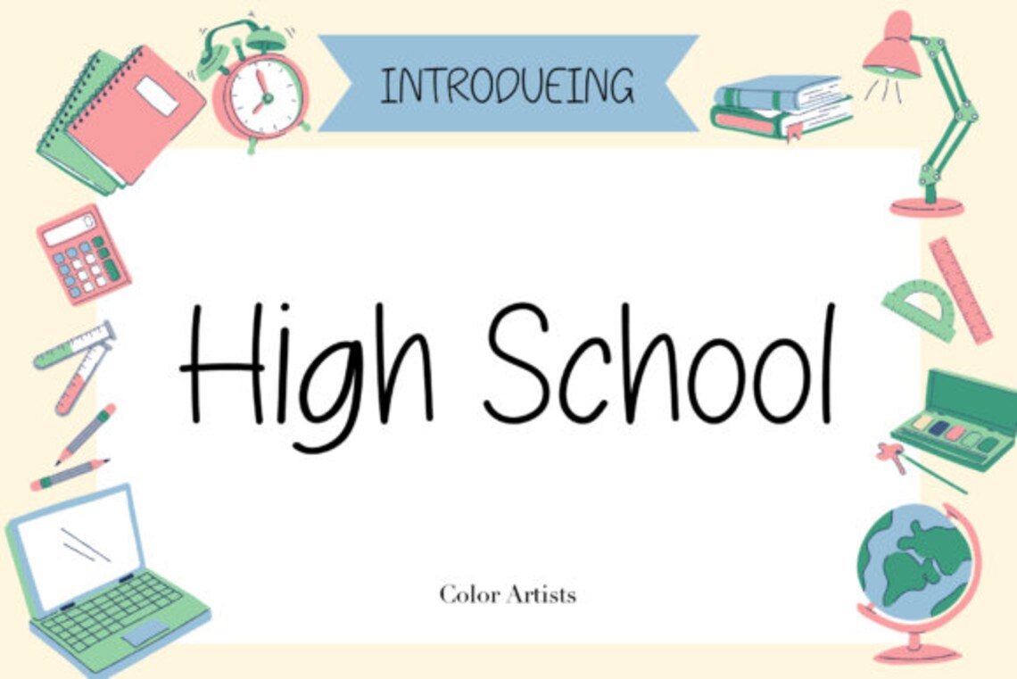 High School Font, Monoline Font, Cricut Fonts, Font, Modern Font, Fonts ...