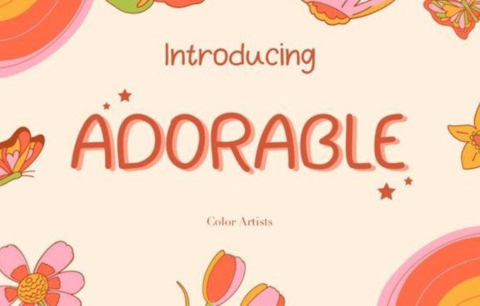 Adorable Font, Script Font, Cricut Font, Font, Modern Font, Fonts for ...