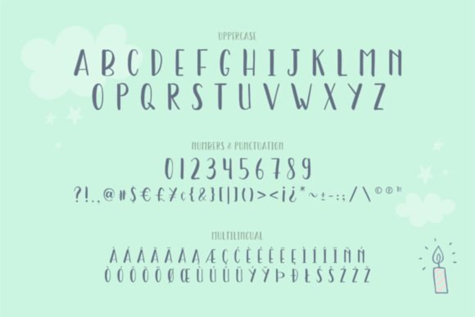 Starry Cakes Font, Script Font, Cricut Fonts, Calligraphy Font, Modern ...