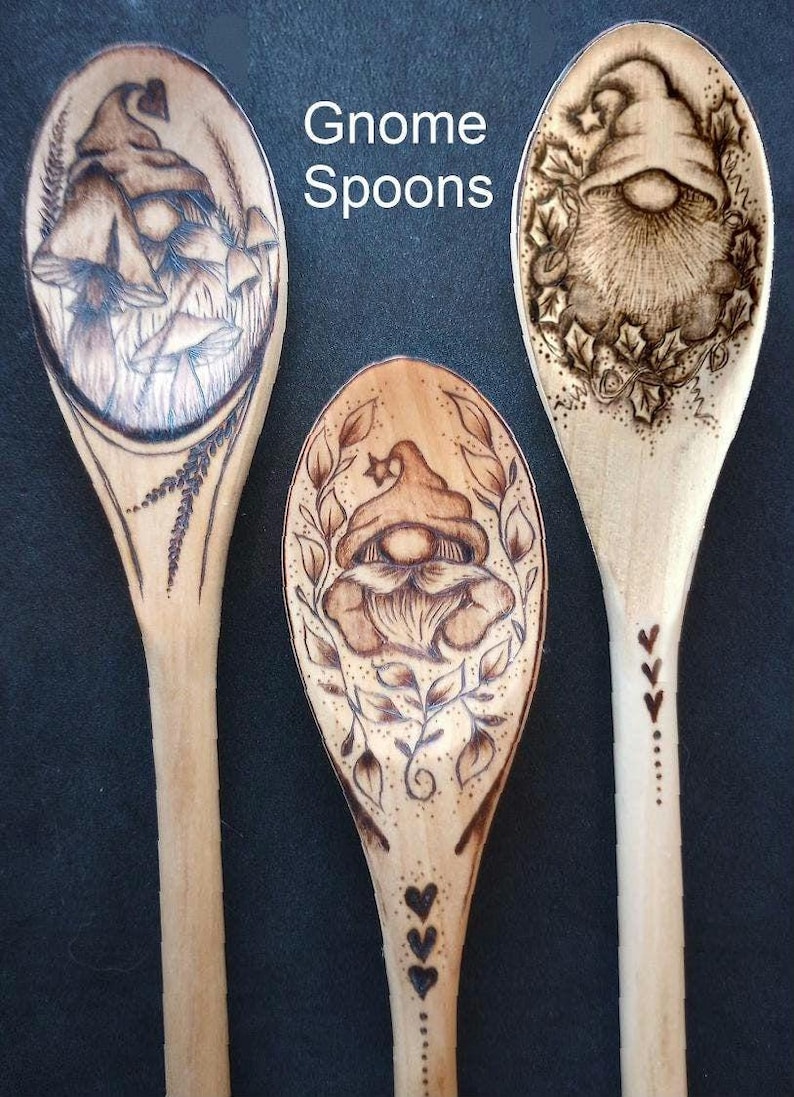 Food Safe Artisan Gnome Kitchen Spoons 12 Inch You Choose ***NEW SPOONS ...