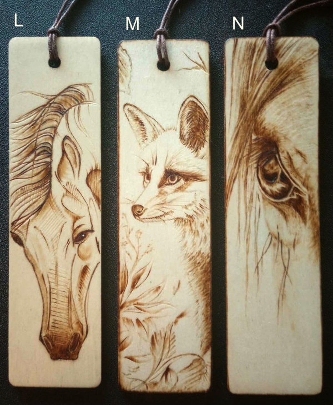 Artisan Wood Burned Bookmarks You Choose - Etsy