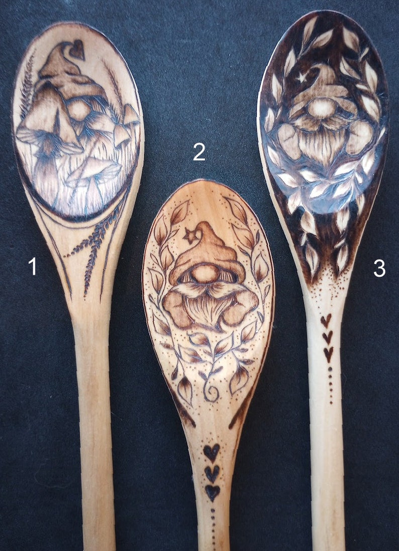 Food Safe Artisan Gnome Kitchen Spoons 12 in You Choose - Etsy
