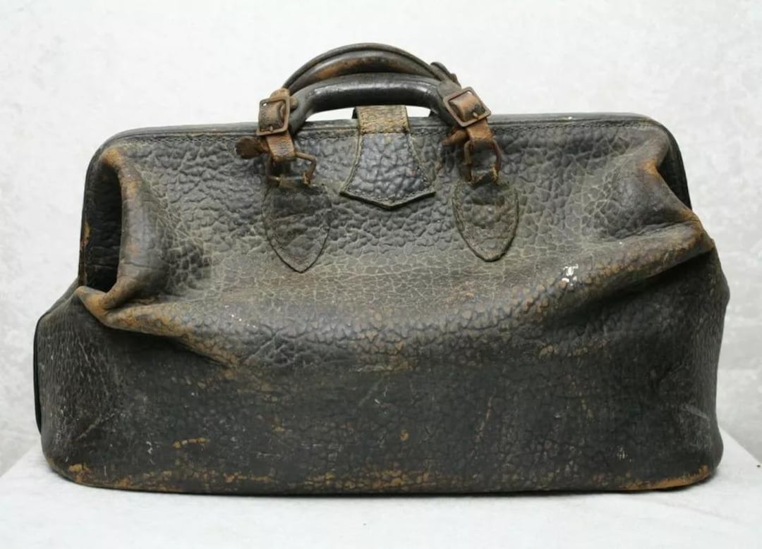 Vintage Leather Doctor Bag Antique Doctor's Bag Old Time - Etsy