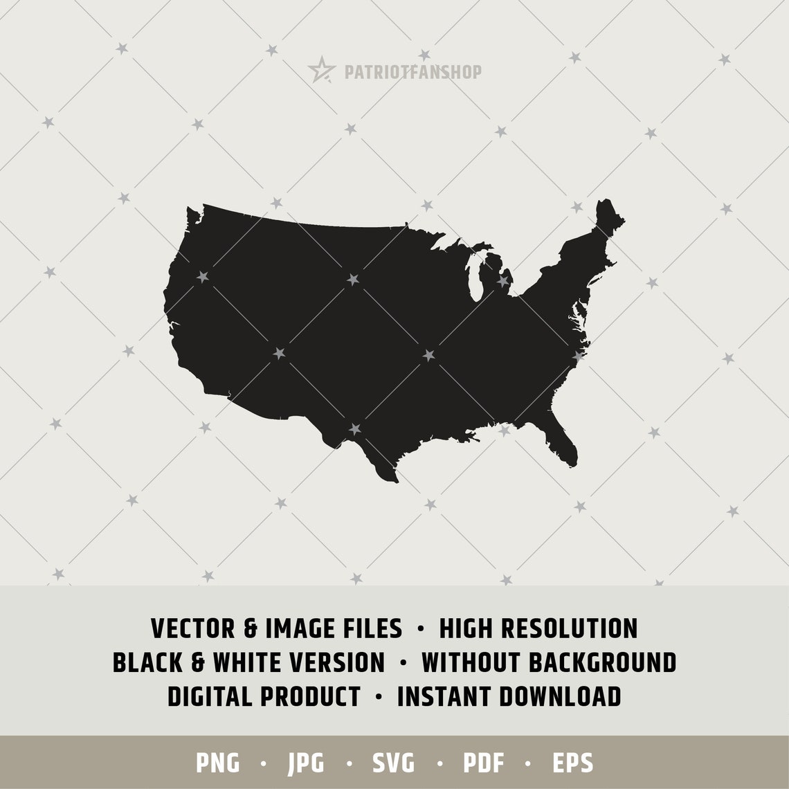 America Svg | USA Map Svg | USA Silhouette | US Tshirt Vector File ...