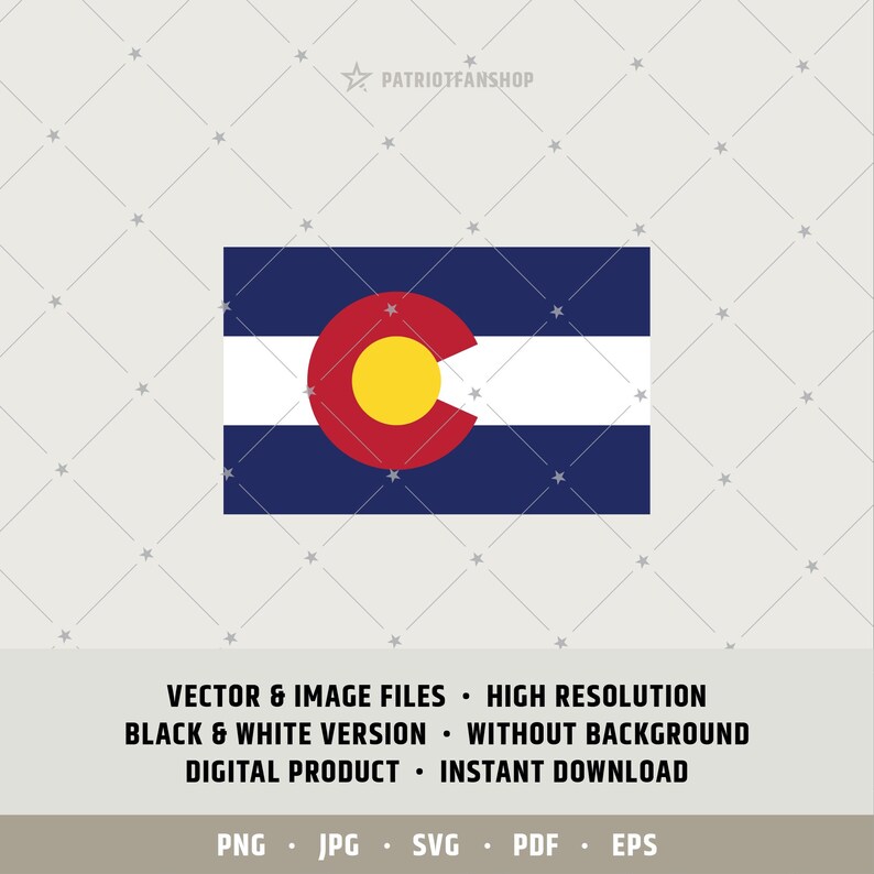 Colorado Distressed Flag SVG PNG: Grunge Vector Flag (digital Download ...