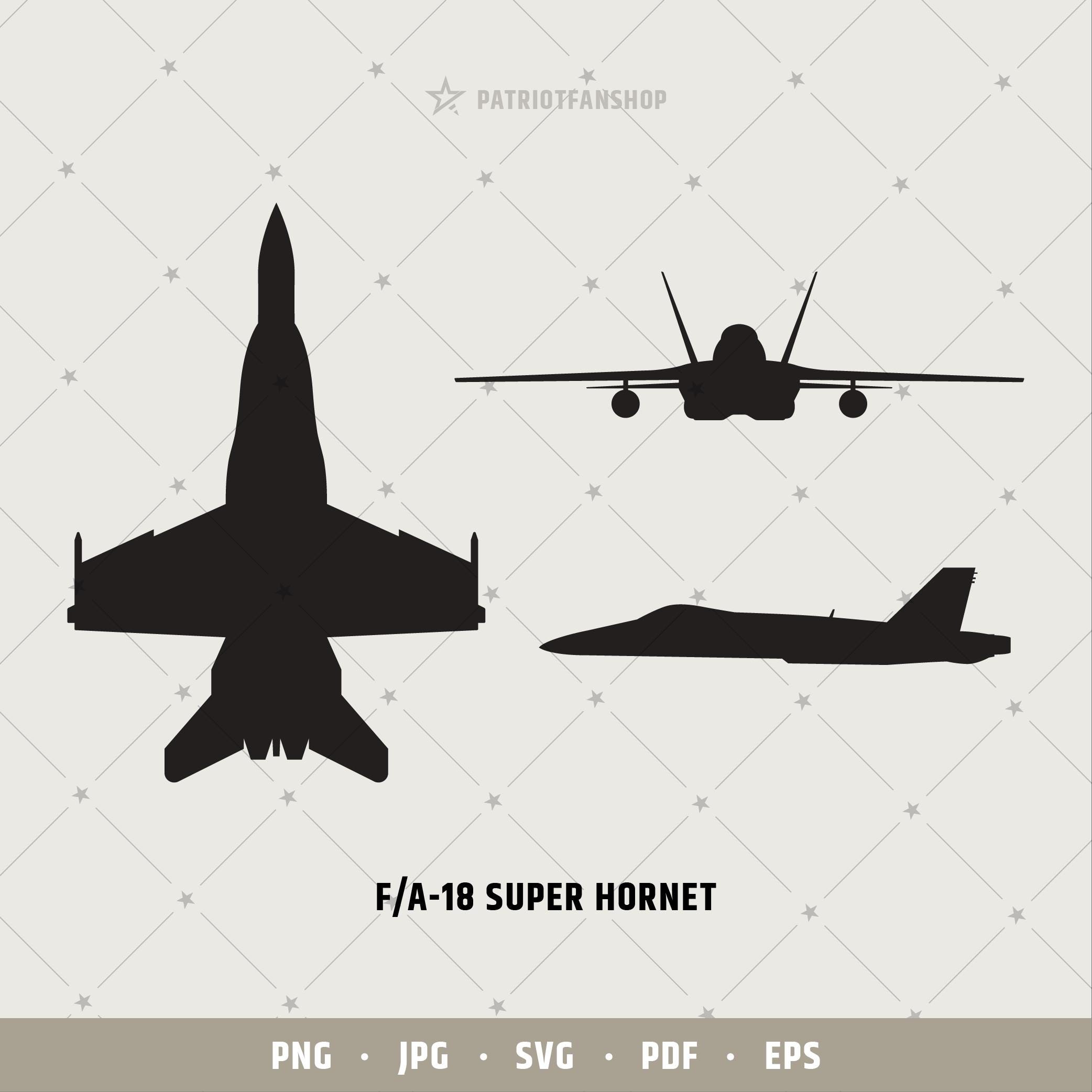 F/A-18 Super Hornet Bundle SVG, FA-18 Silhouette Svg, Fa18 Digital ...