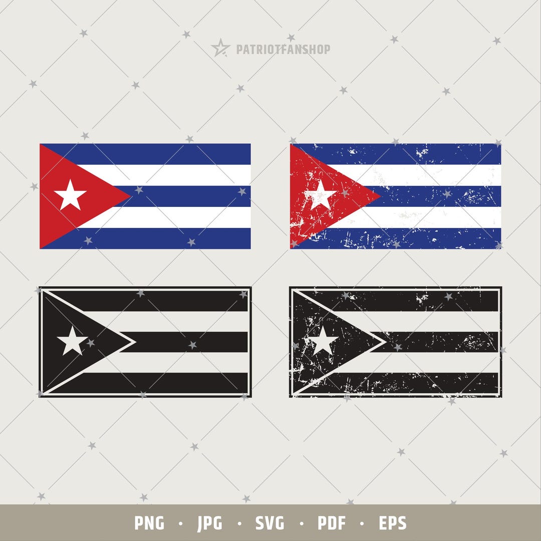 Cuba Flag Svg, Cuban Flag Png, Cuba Flag Svg Bundle, Cuban Distressed Flag, Latino Svg, Cricut ...