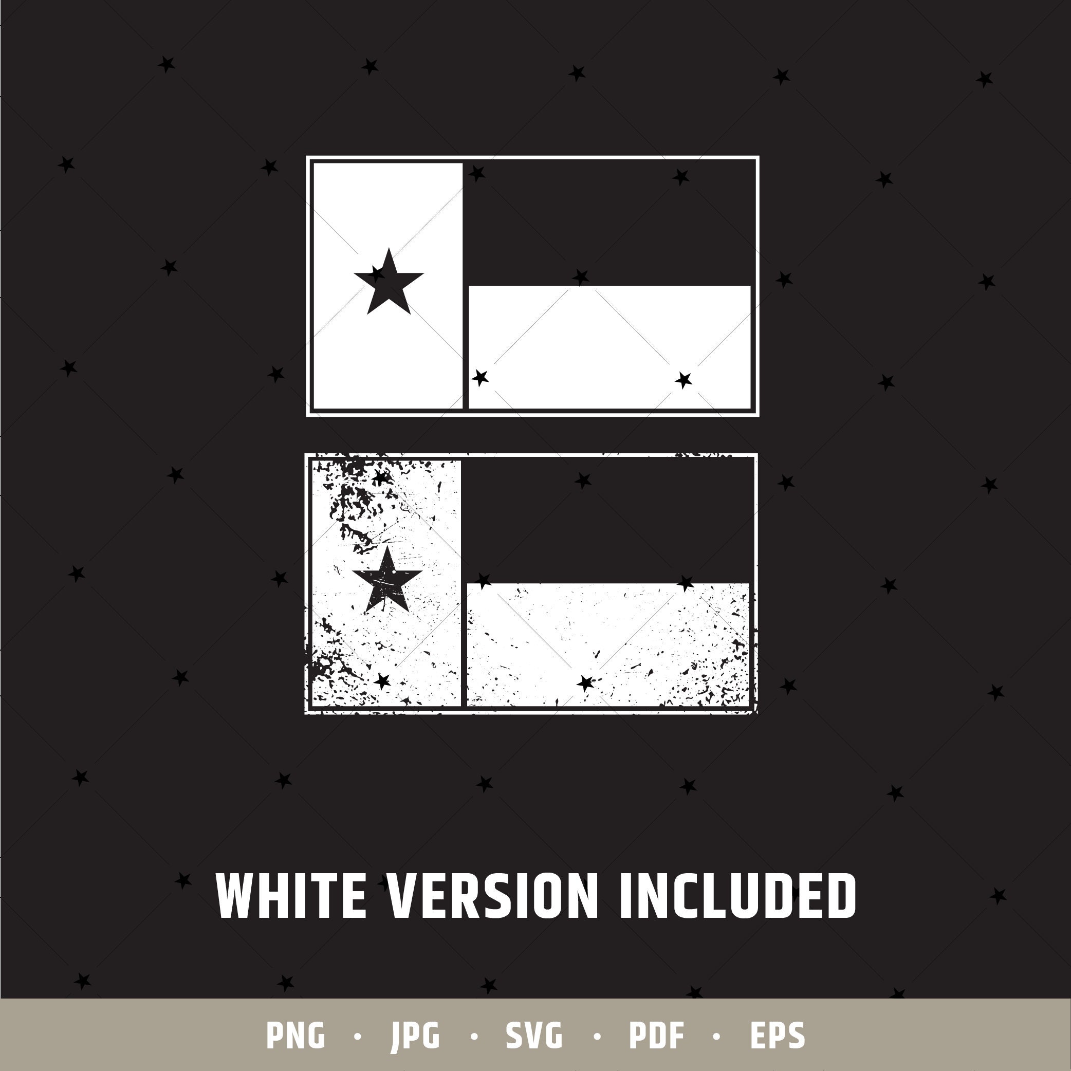 Texas Distressed Flag SVG: Grunge State Clipart (digital Download ...